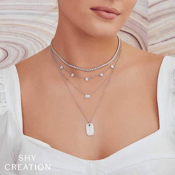 Shy Creation Diamond 0.14ctw Necklace - Desires by Mikolay