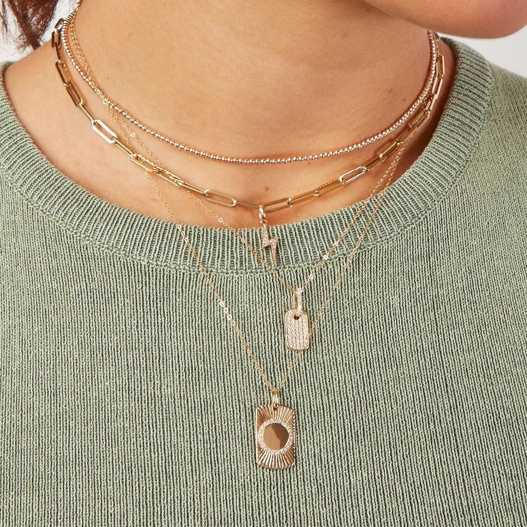 Rachel Reid Mini Pave Lightning Bolt Charm - Desires by Mikolay